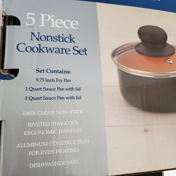 Wear Ever | Kitchen | Nib Wearever 5pcs Nonstick Cookware Set | Poshmark